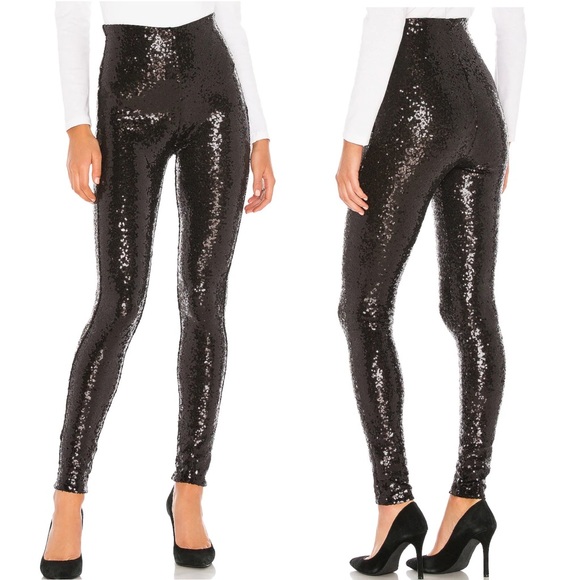 Commando | Pants & Jumpsuits | Commando Sequin Leggings In Black | Poshmark